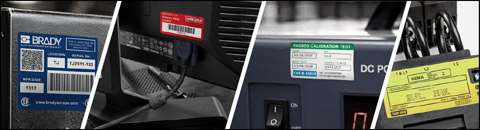 Tailored asset & component labels in any size & colour