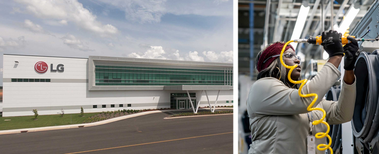 LG cuts ribbon on $360M home appliance factory In Tennessee