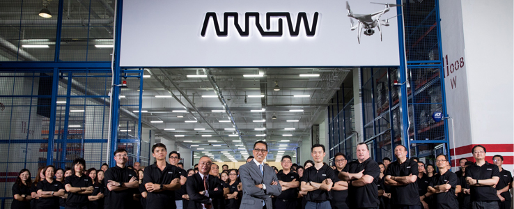 Arrow optimises workflow with the help of a drone