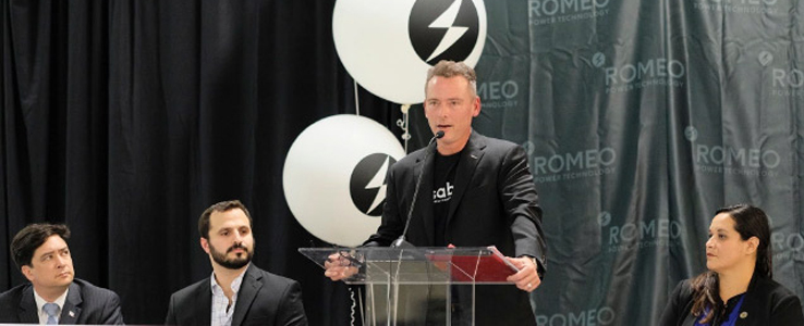 Romeo Power inaugurates EV battery pack plant