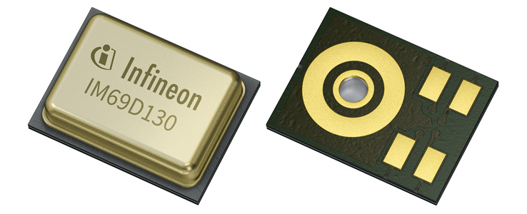 Infineon introduces packaged MEMS microphones with 70dB signal-to-n...