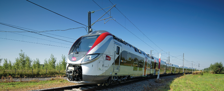 Bombardier trains operate on Île-de-France